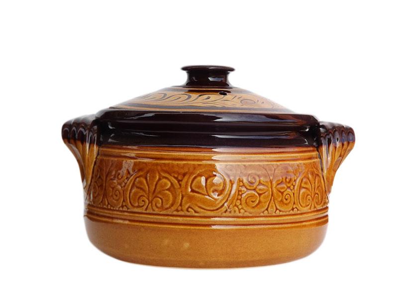 Oala din lut modern 2.5 L - artizanat-cadouri.ro