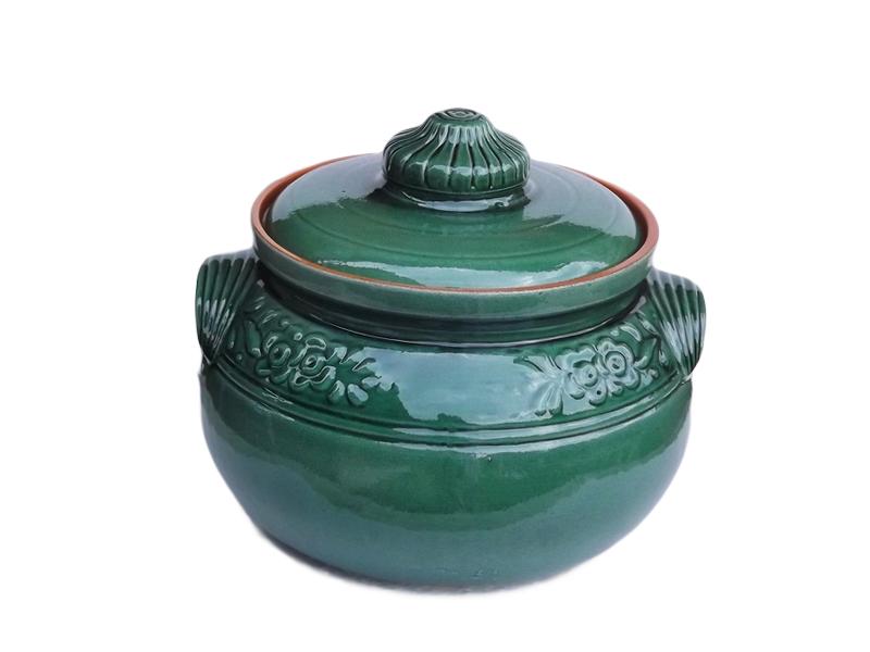 Vas lut rotund 6 L - verde - artizanat-cadouri.ro