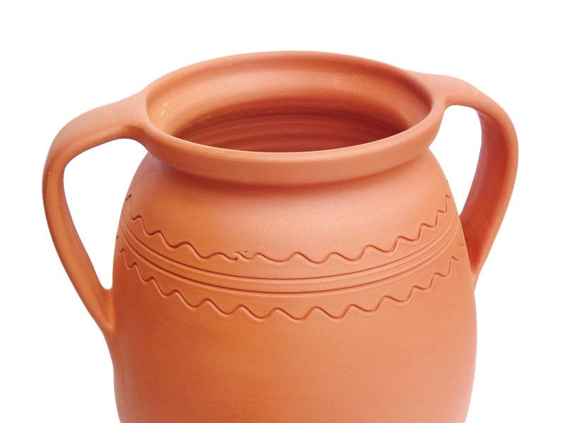 Oala de sarmale 7.7 - lut natur - artizanat-cadouri.ro