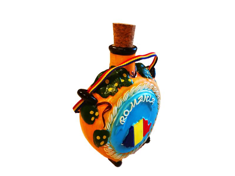 Souvenir Romania - plosca 2 - artizanat-cadouri.ro